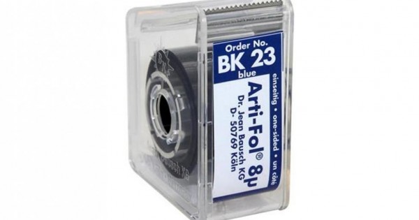 Arti-FOL Plastic 8µm 22mm wide Blue (20m) 1-sided
