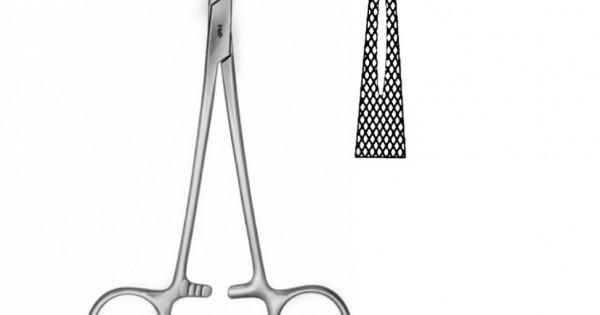 Mayo-Hegar Needle Holder, serrated, (185mm)