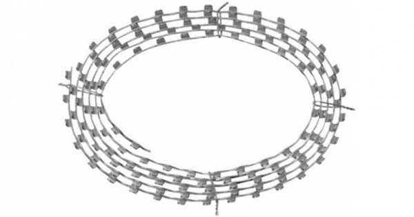 Arch bar = splint with hooks, in coils of approx. 40”